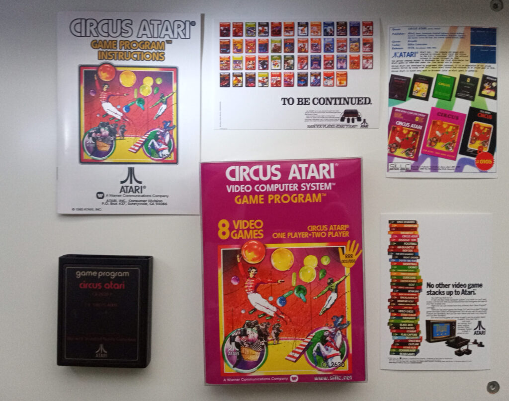 Atari VCS2600/7800 game CIRCUS ATARI - Bommodore